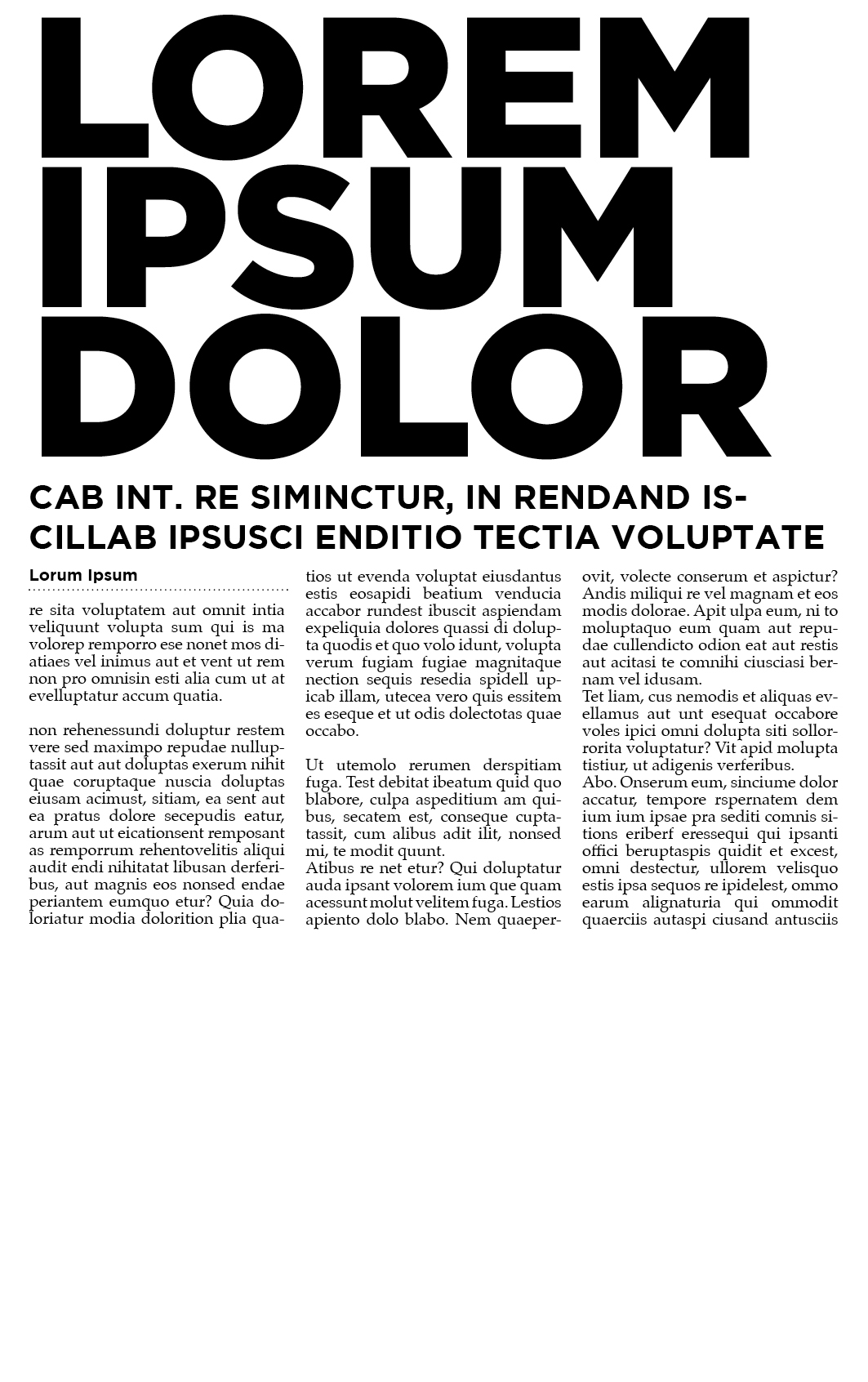 Exercise: Lorum Ipsum – Lewis Boughen